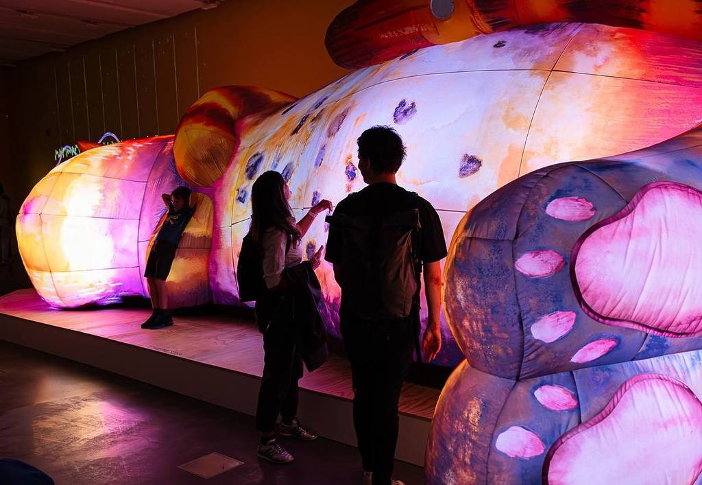 The Huge, Inflatable Cat Installation At Manchester Museum
