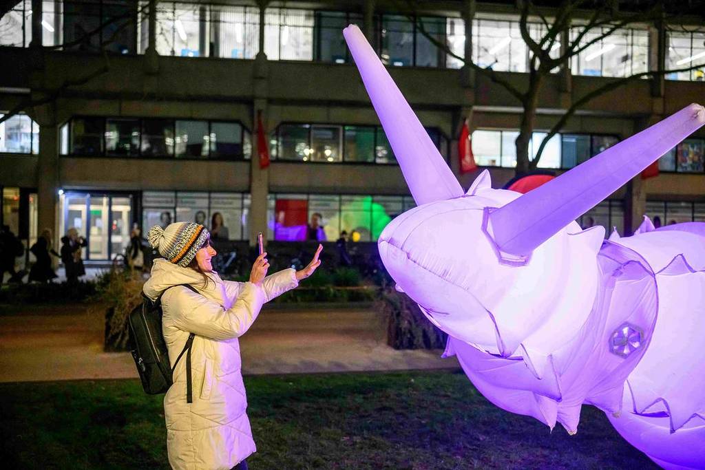 The Huge, Inflatable Cat Installation At Manchester Museum