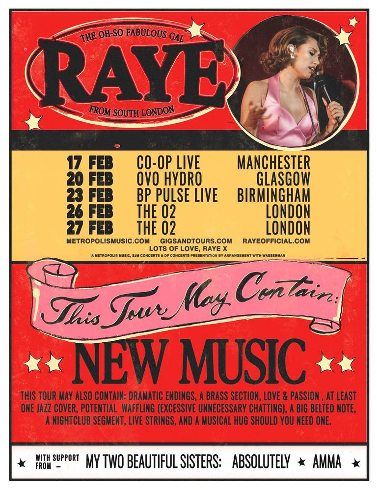 RAYE Announces 40-Date Headline Tour Including Massive Manchester Show ...