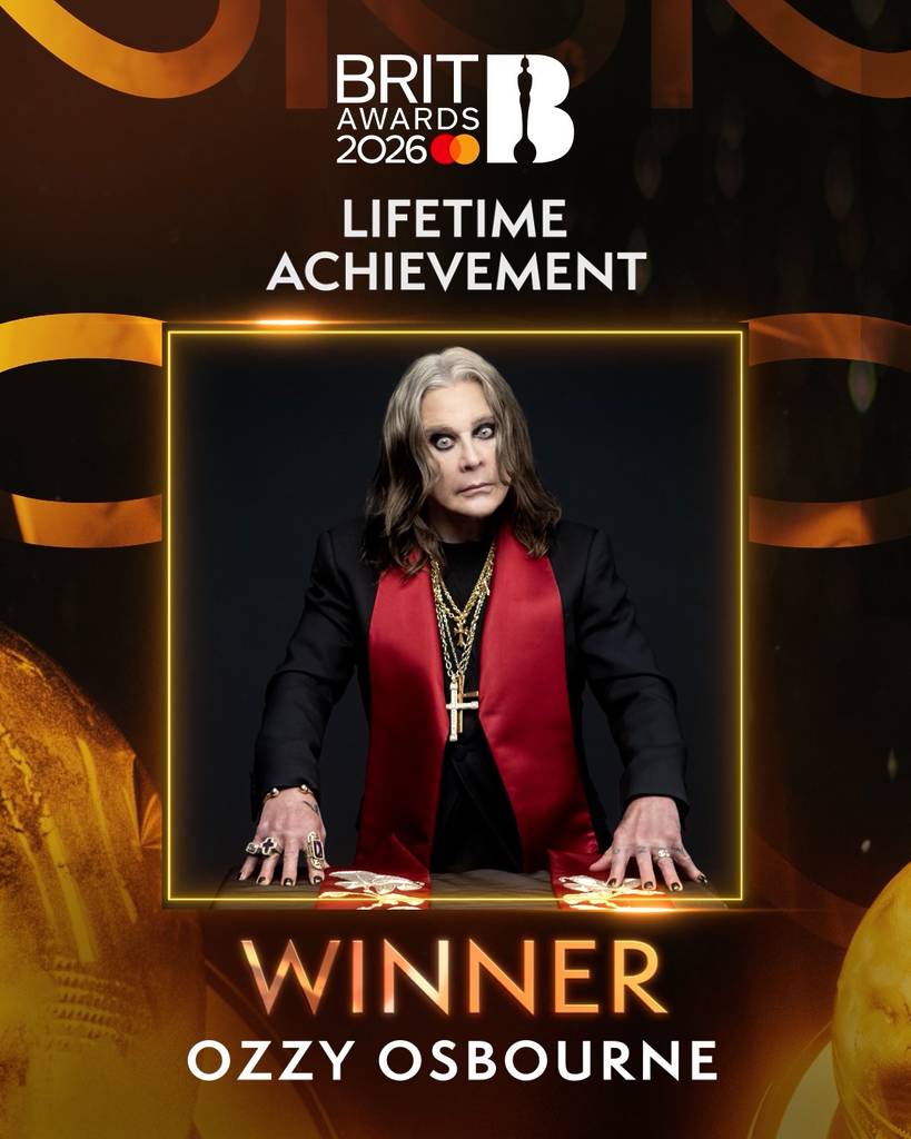 Ozzy Osbourne is set to be honoured with a posthumous BRITs Lifetime ...