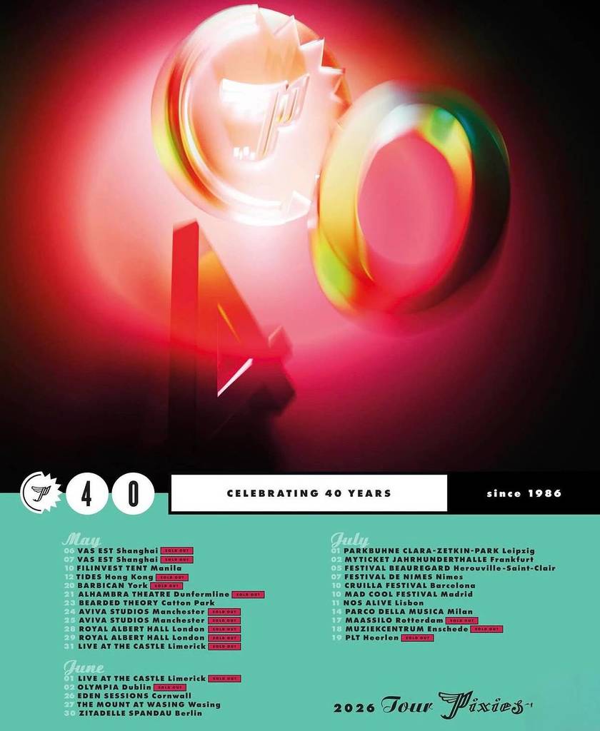 Pixies take over Manchester for a career-spanning 40th anniversary tour ...