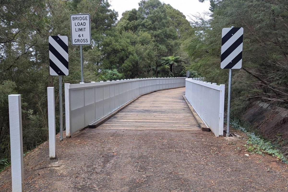 This timber trestle bridge from 1947 has reopened to the public, after ...