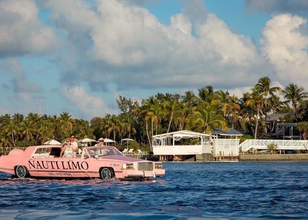 Nautilimo: The Impossibly Pink Caddy Limo Boat - Secret Miami