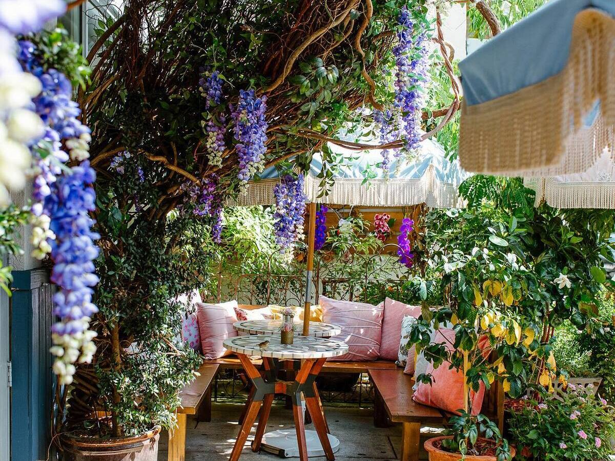 6 Flower-Filled Outdoor Patios In Miami Serving Up Delicious Eats