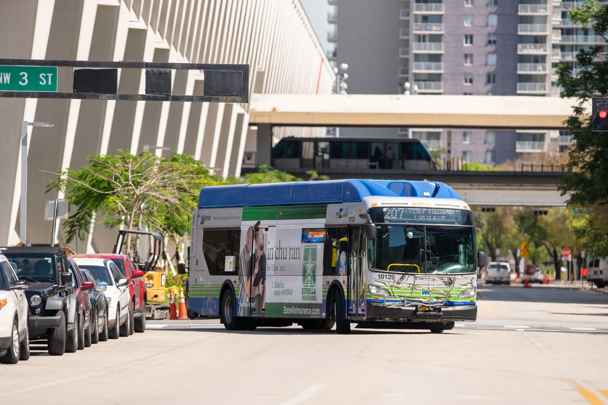 Miami Dade Transit Metropolitan Bus Public Transportation In