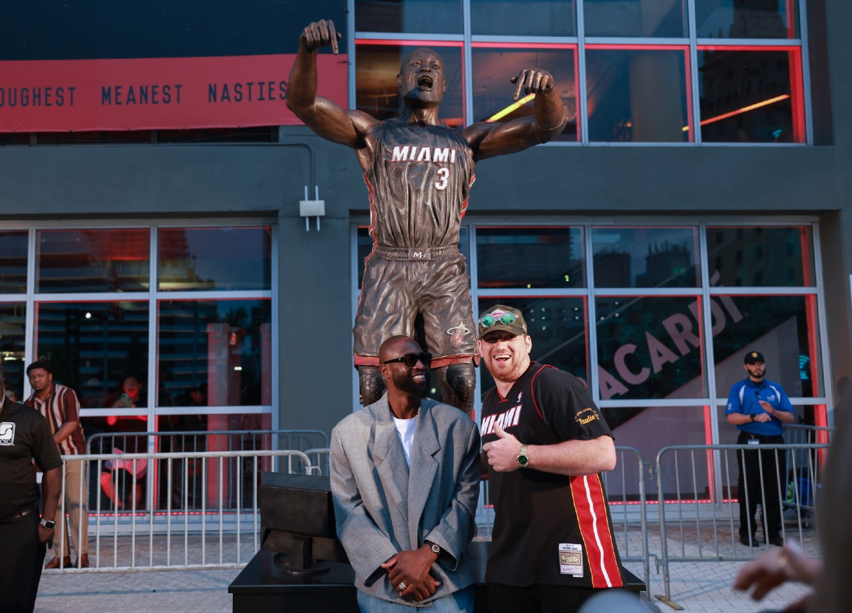 Dwyane Wade's Miami Statue Is Getting Lots Of Mixed Reviews