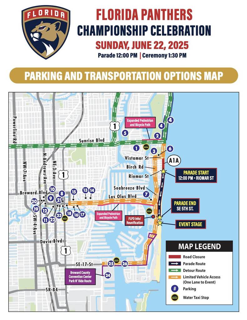 2025 Panthers Stanley Cup Parade: When And Where To Watch