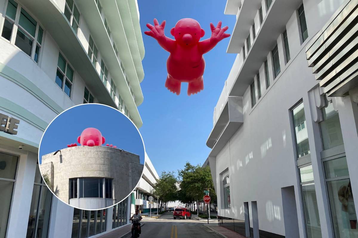 Des sculptures roses géantes apparaîtront à Miami Beach cet hiver