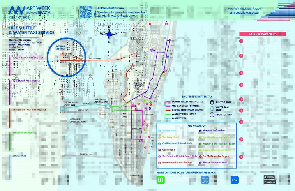 Miami Beach's Free Water Taxis And Shuttles Return For Art Week