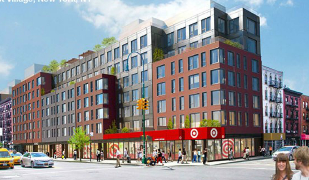 Target Displays First Sign of its East Village Opening This Summer