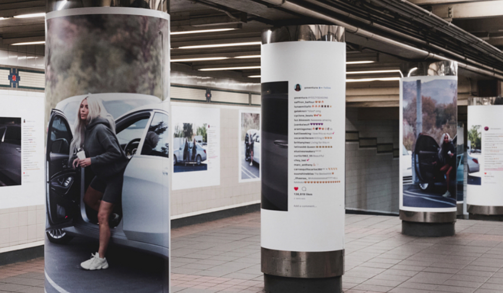 NYC Subway Gets a Yeezy Campaign Makeover
