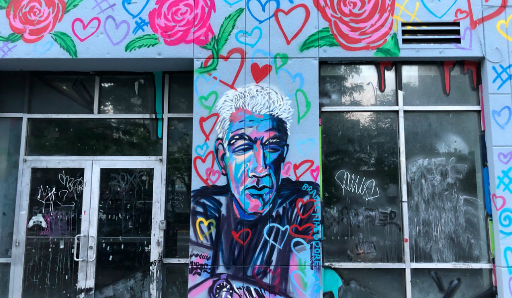 Touching Mural Honoring Anthony Bourdain Appears in Lower East Side