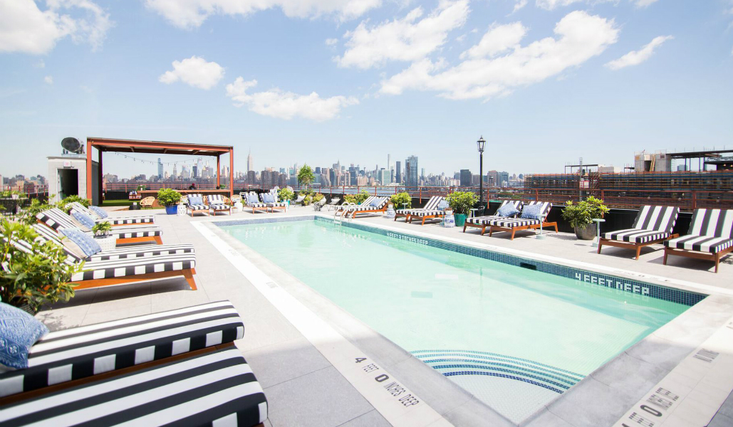 New Rooftop Pool With Stunning Views of NYC is Officially Open!