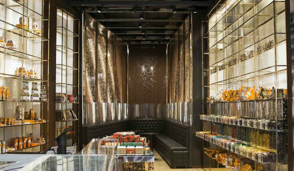 A Giant Chocolate Waterfall Is Now Flowing In Union Square