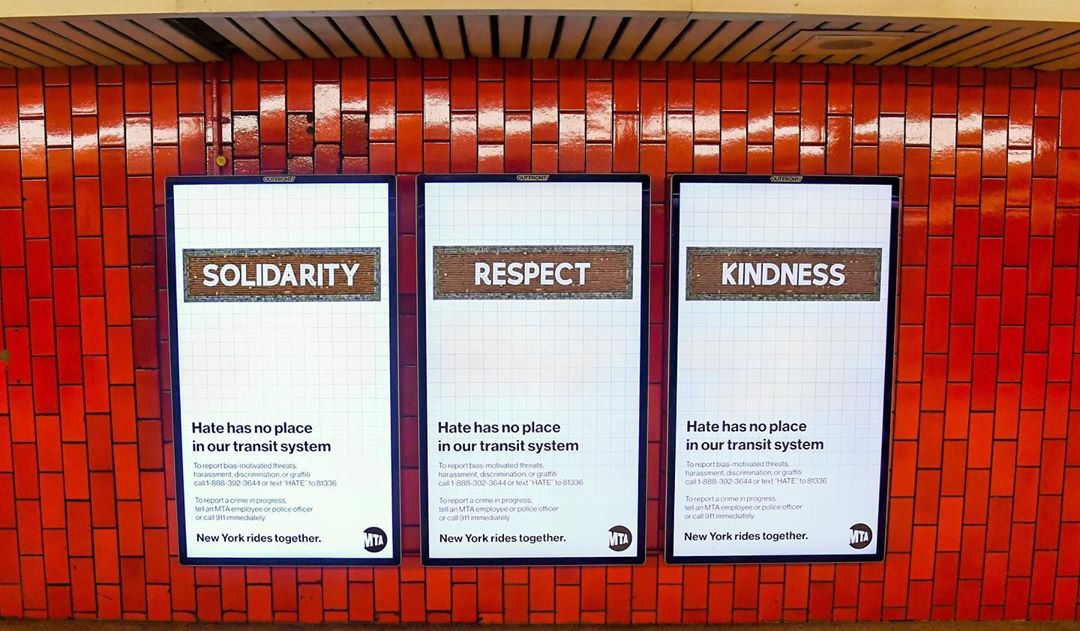 The MTA Launched A New Kindness Campaign To Help Combat Hate Crimes In ...