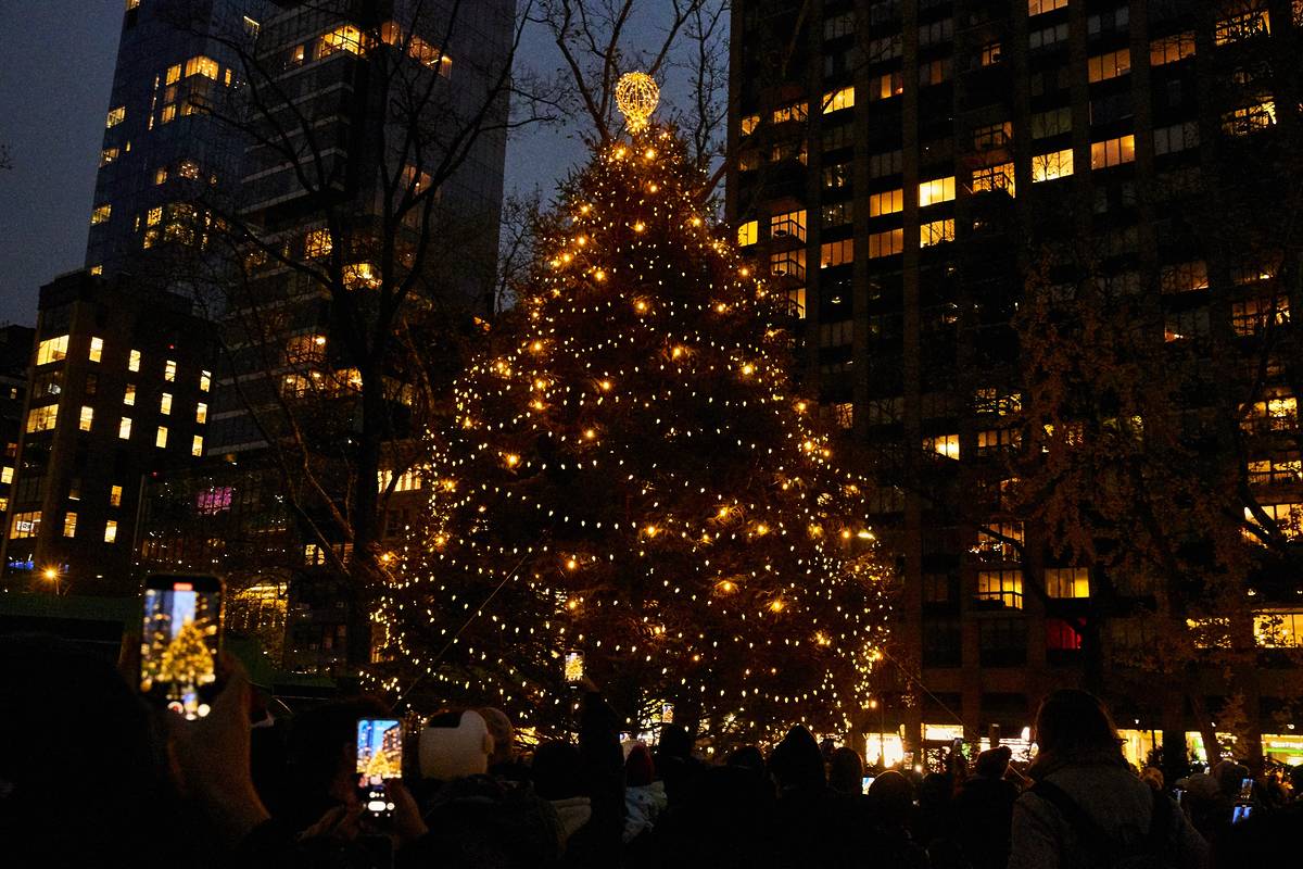 Guía de todas las iluminaciones del árbol de Navidad de Nueva York en 2024