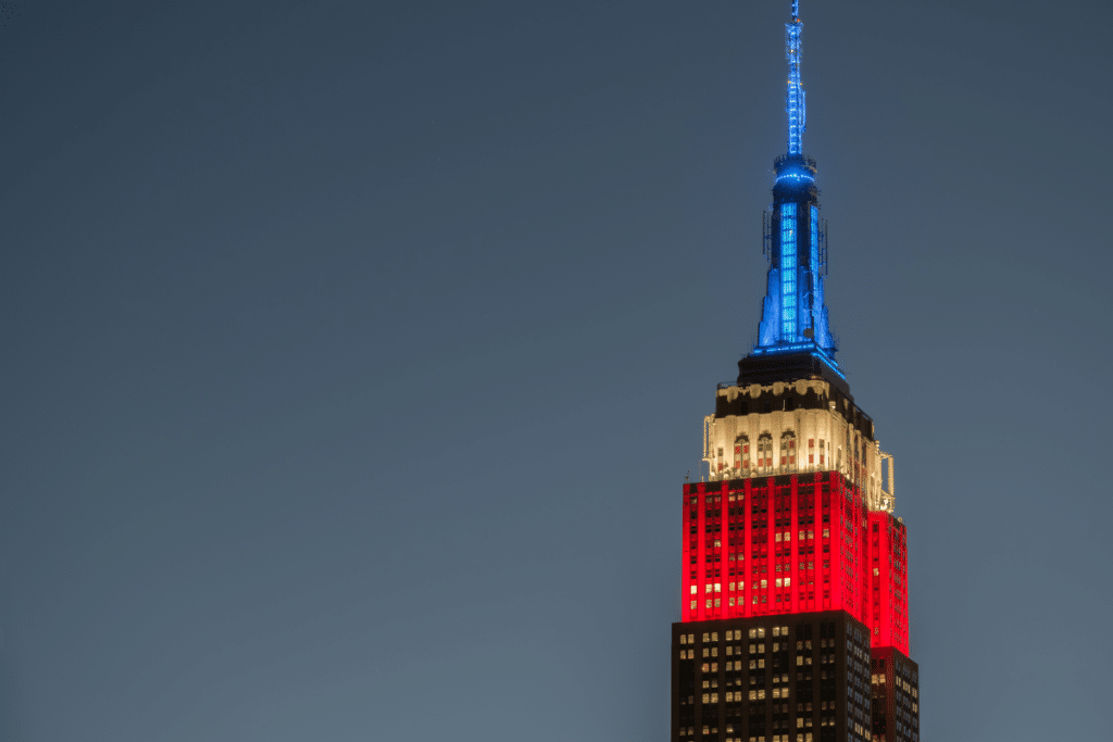 The Empire State Building Will Spark Red, White And Blue Friday