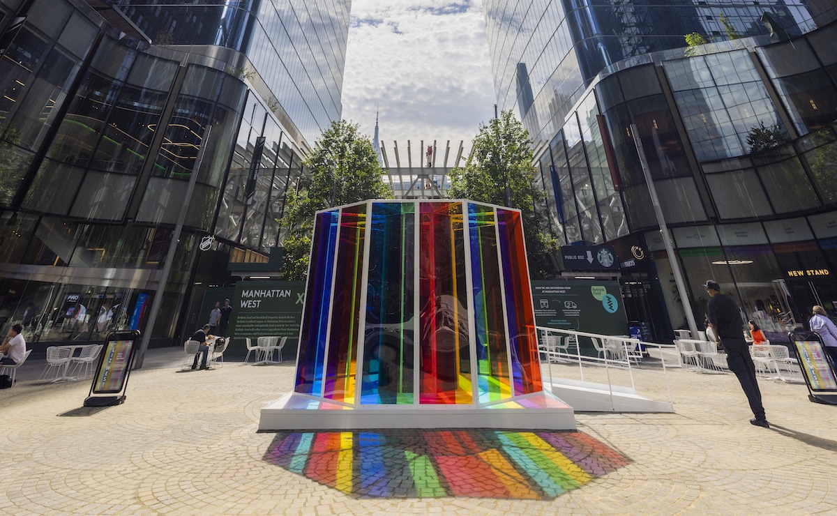 A Vibrant Rainbow Installation Is Adding A Bit Of Color To NYC