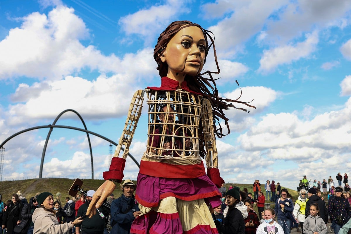 12-Foot-Tall Puppet, Little Amal, Will Walk All Five Boroughs In NYC ...