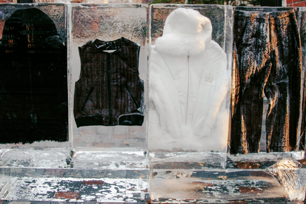 This Luxury Outerwear Brand Froze Their Clothing In NYC, And Once The ...