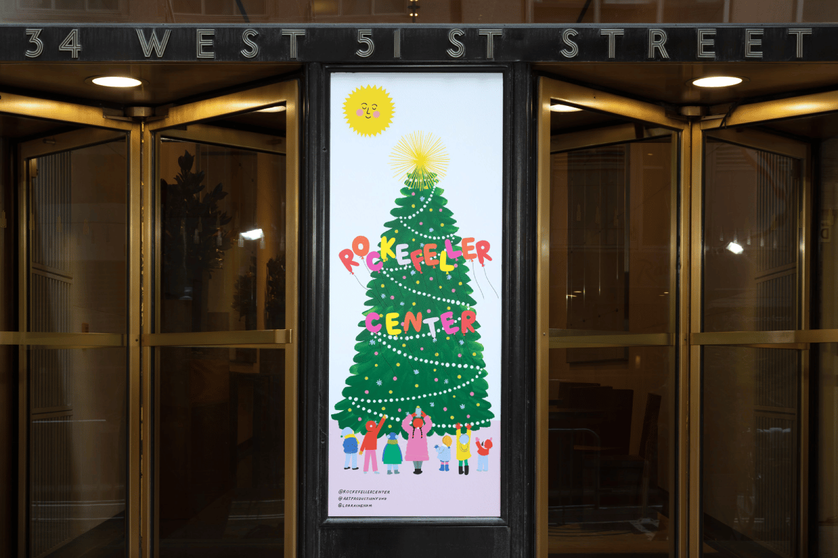 Dozens Of Holiday Murals Are Sprucing Up Rockefeller Center