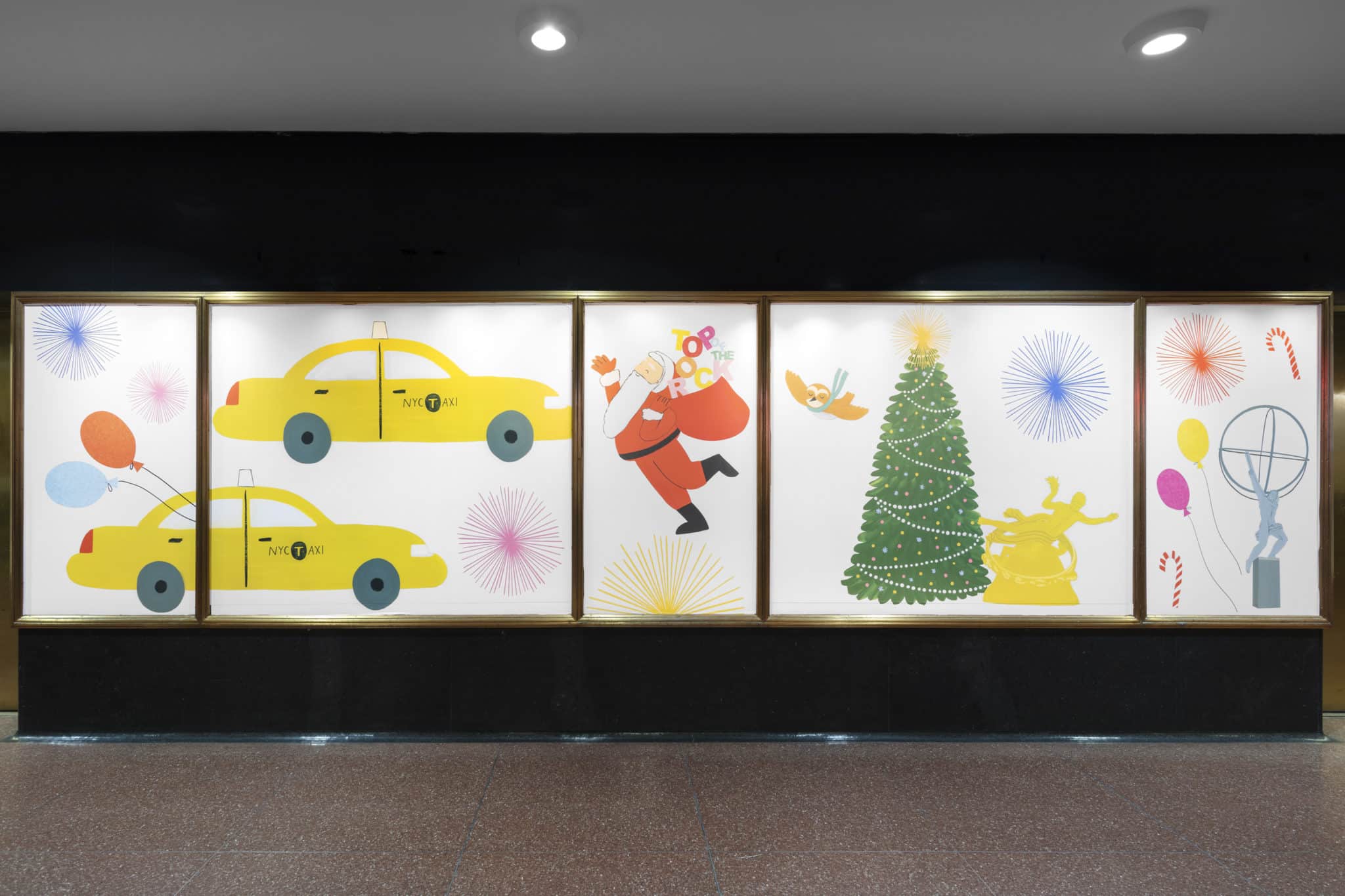 Dozens Of Holiday Murals Are Sprucing Up Rockefeller Center