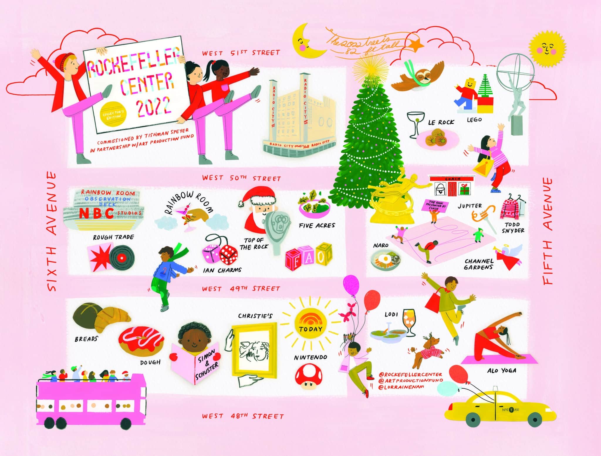 Dozens Of Holiday Murals Are Sprucing Up Rockefeller Center