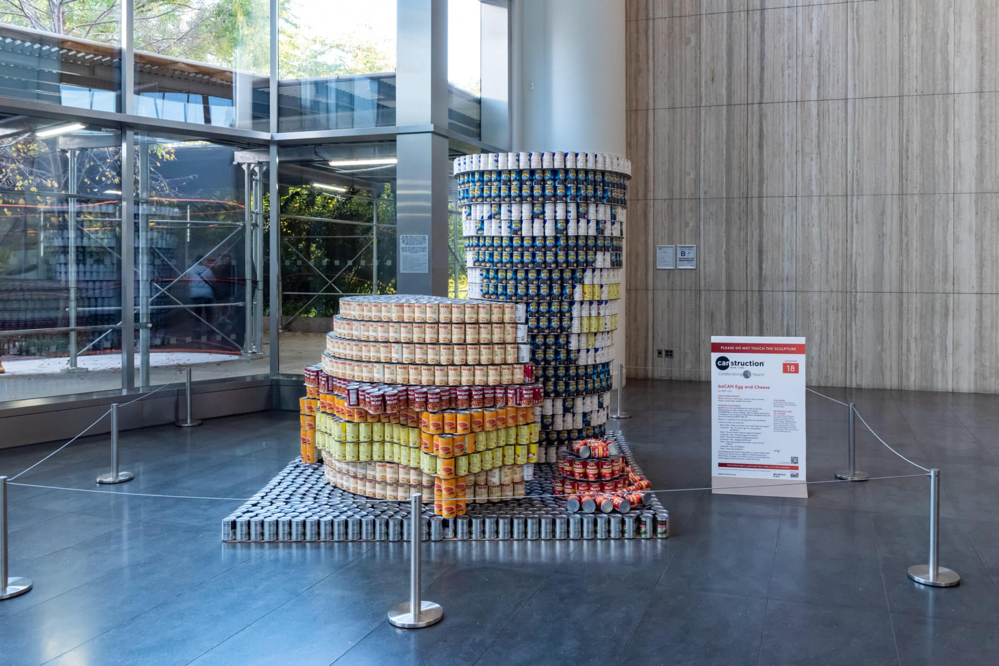 Canstruction Is Bringing Sculptures Created Out Of Cans To NYC