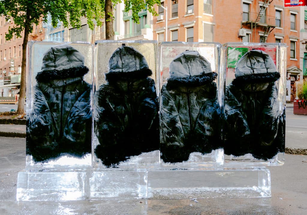 This Luxury Outerwear Brand Froze Their Clothing In NYC, And Once The ...