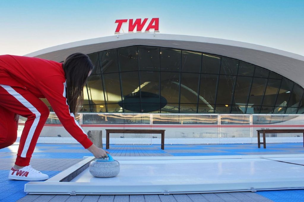JFK's TWA Hotel Now Has An Epic Curling Rink