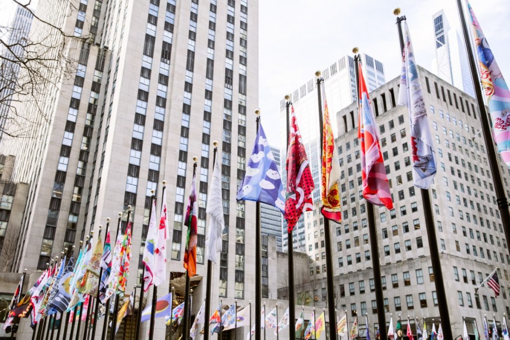 Food-Inspired Flags Have Taken Over Rockefeller Center Plaza