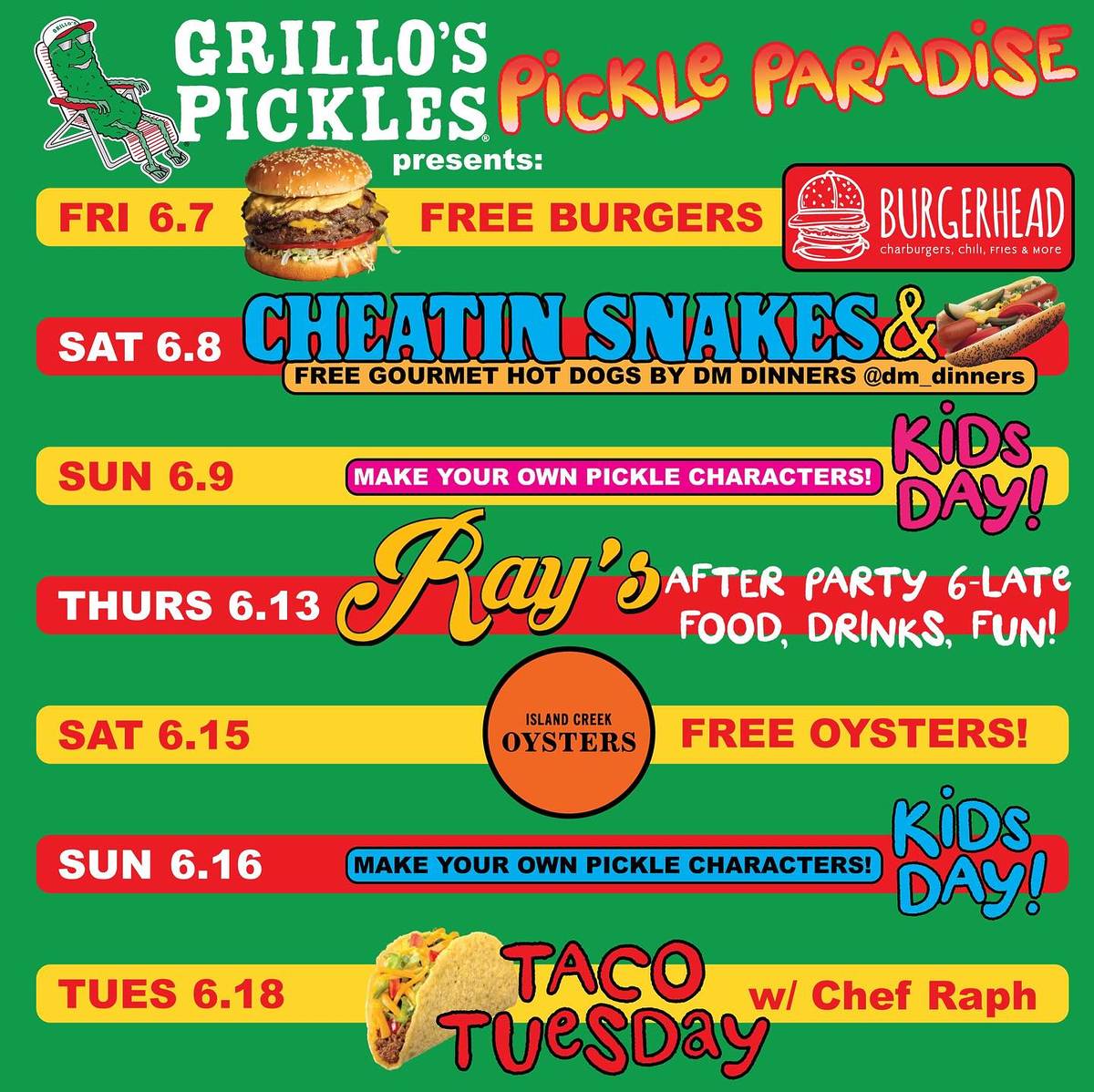 Grillo’s Pickles Pickle Pop-Up Returns To NYC This June