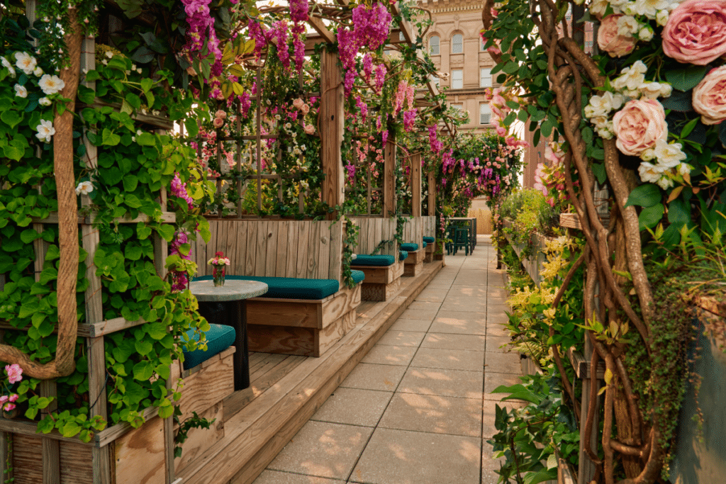 The Flower Shop Has Transformed This Rooftop Into A Floral Oasis