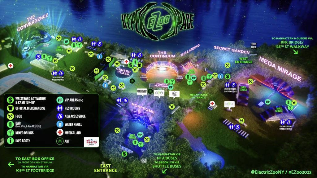 A Guide To Electric Zoo Music Festival 2023 - Secret NYC