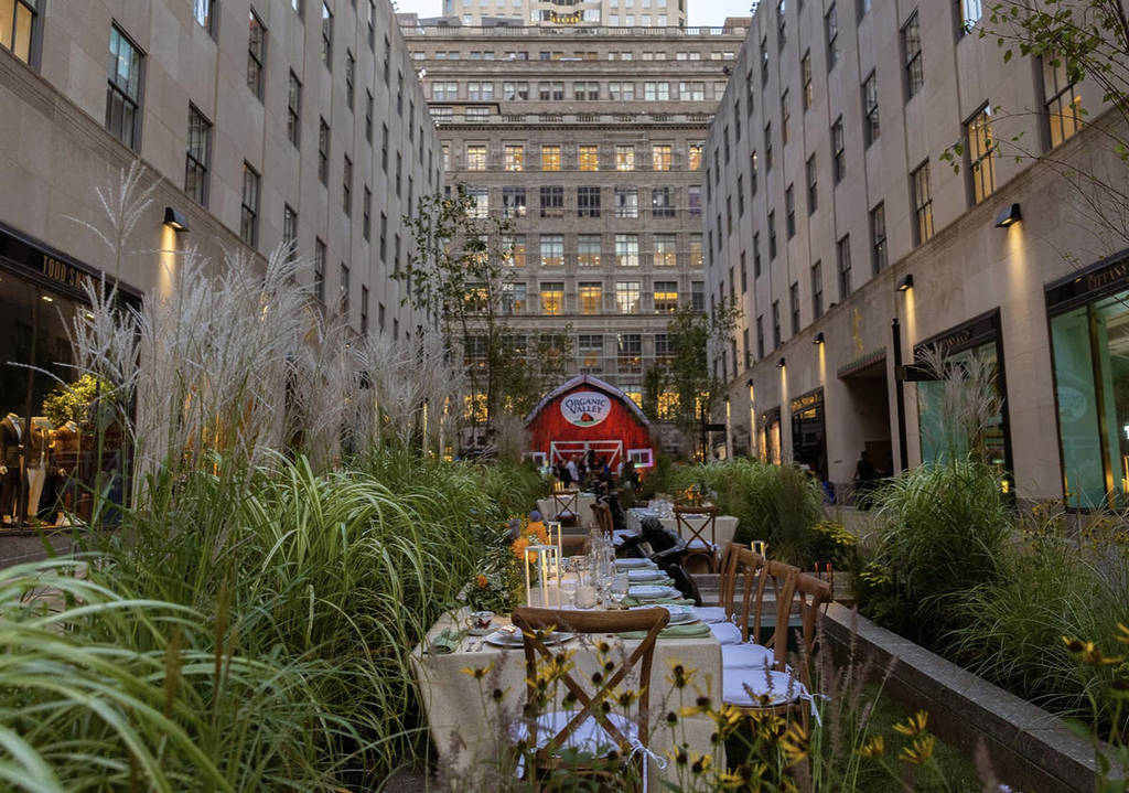 Organic Valley Farm Has Popped Up At Rockefeller Center