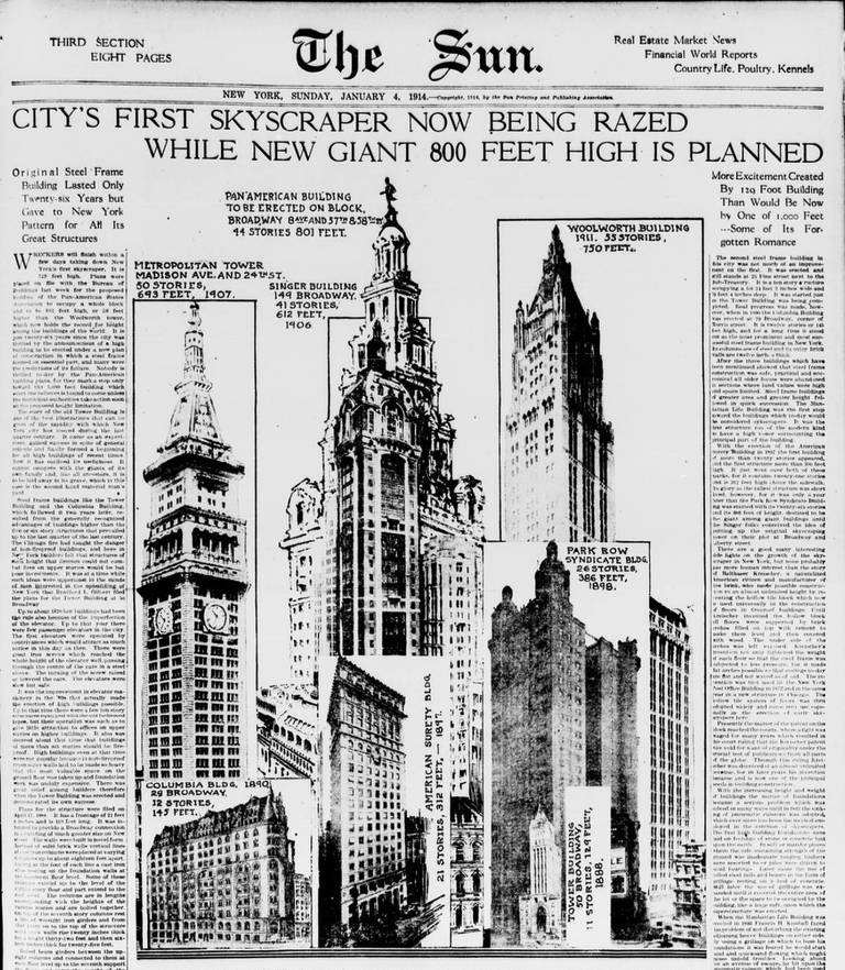NYC's First Skyscraper, Built In 1889, Stood Only 11 Stories High