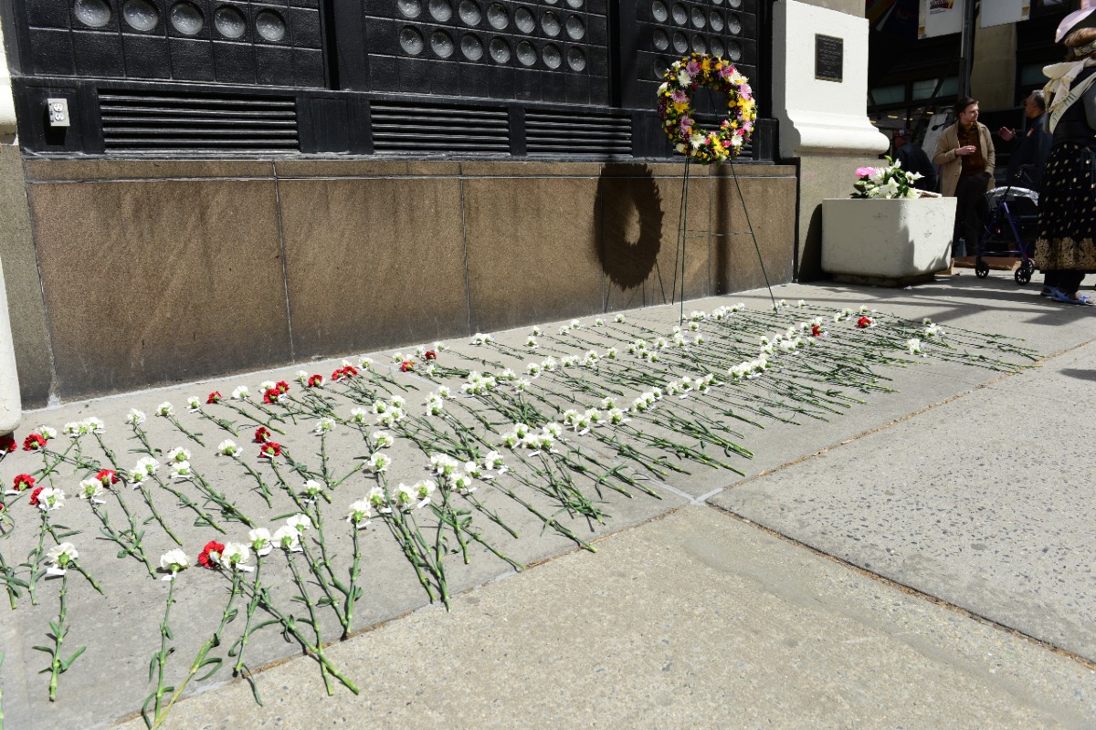 NYC Unveils Memorial For Triangle Shirtwaist Factory Fire