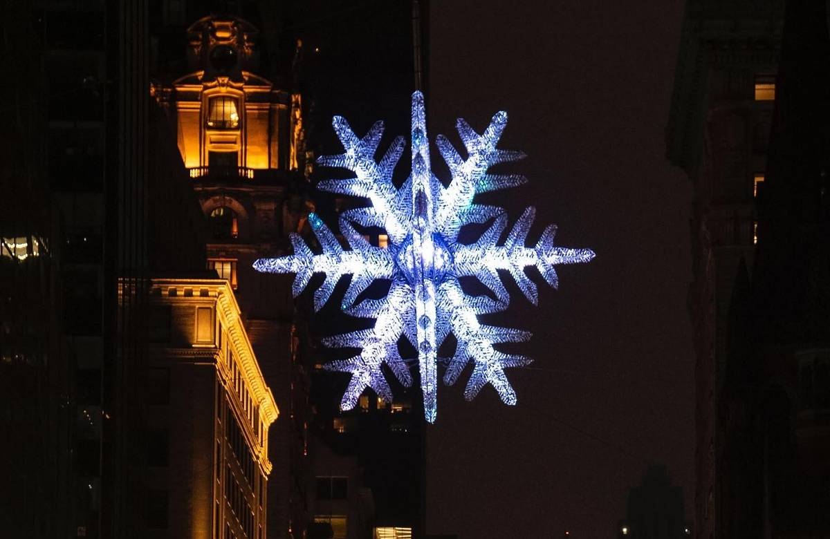 Fifth Avenue’s Snowflake Is Glimmering A Bit Brighter This Season