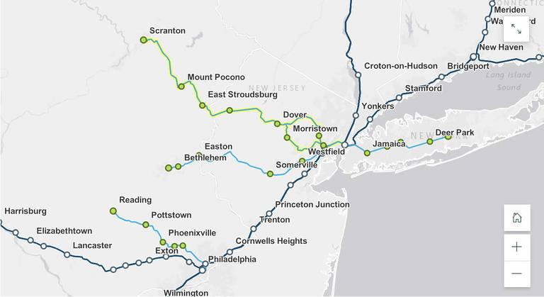 A New 110 MPH Train Is Being Planned To Connect NYC & Scranton