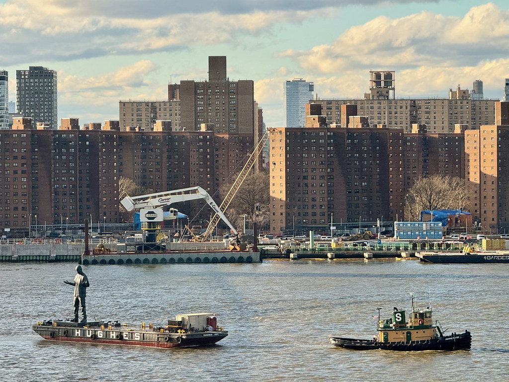 A 33-Foot-Tall Statue Of Kid Cudi Has Been Sailing Through NYC