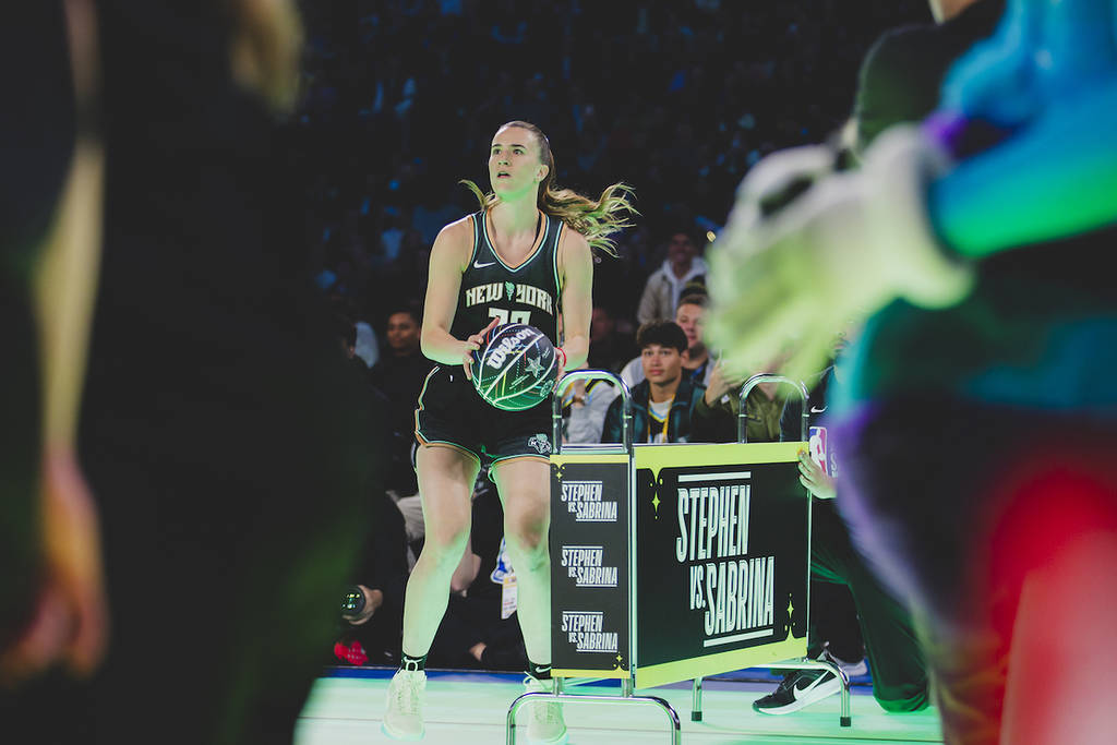 NY Liberty's Sabrina Ionescu Faces Steph Curry In 3-Point Shootout
