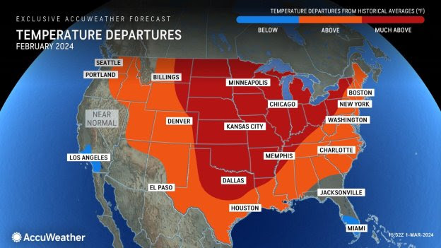 The 2023-2024 Winter Season Named The Warmest One Since 1893
