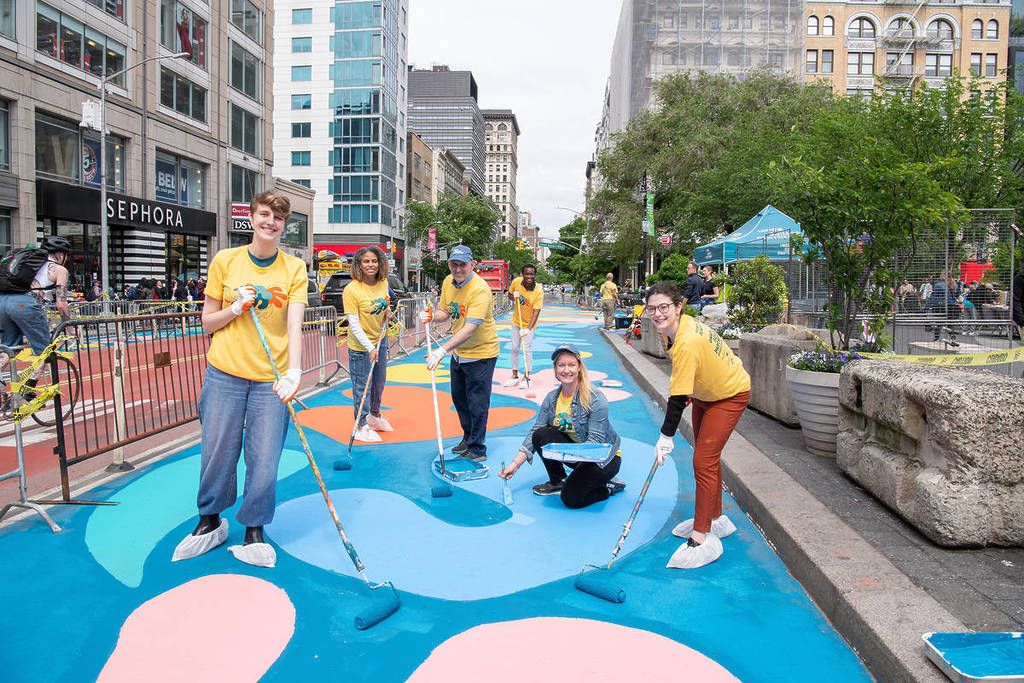 A 7,500-Sq-Ft Technicolor Street Mural Has Takeover Union Square