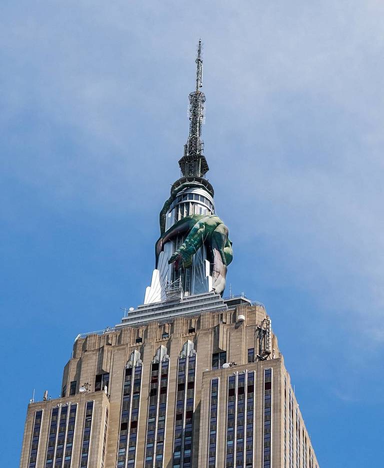 There's A Massive Dragon Atop The Empire State Building