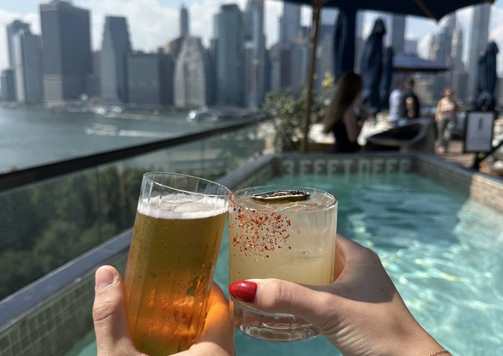 Sky Swim Lounge Opens At 1 Hotel Brooklyn Bridge - Secret NYC