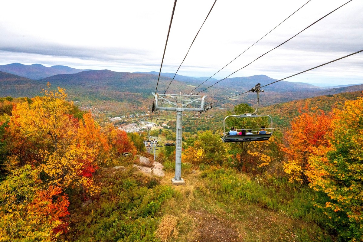 Float Over NY's Fall Foliage On The Hunter Mountain Skyride