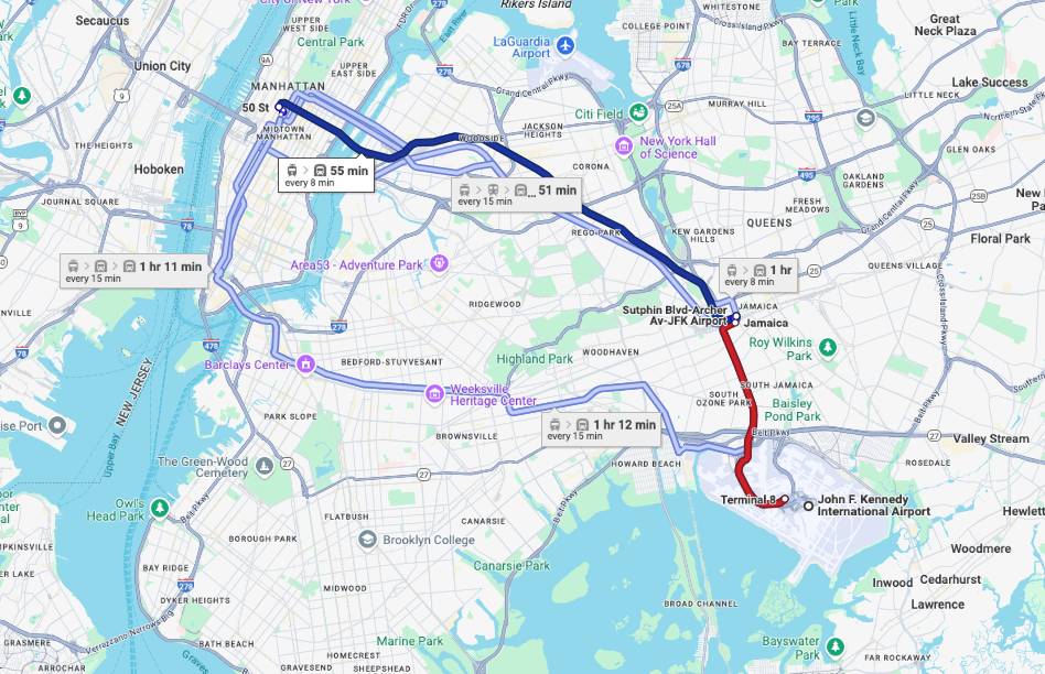 How To Get From JFK Airport To Manhattan