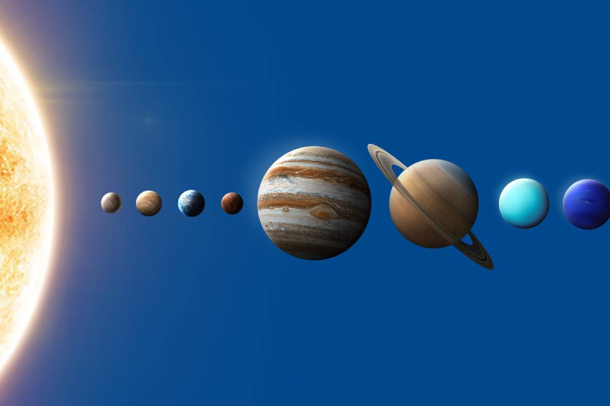 Solar System Planet Arrangement