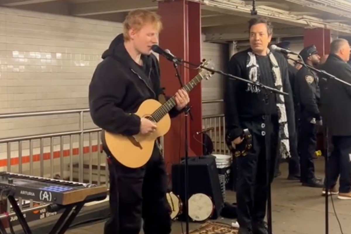 Ed Sheeran Shocks Subway Riders With Impromptu Concert