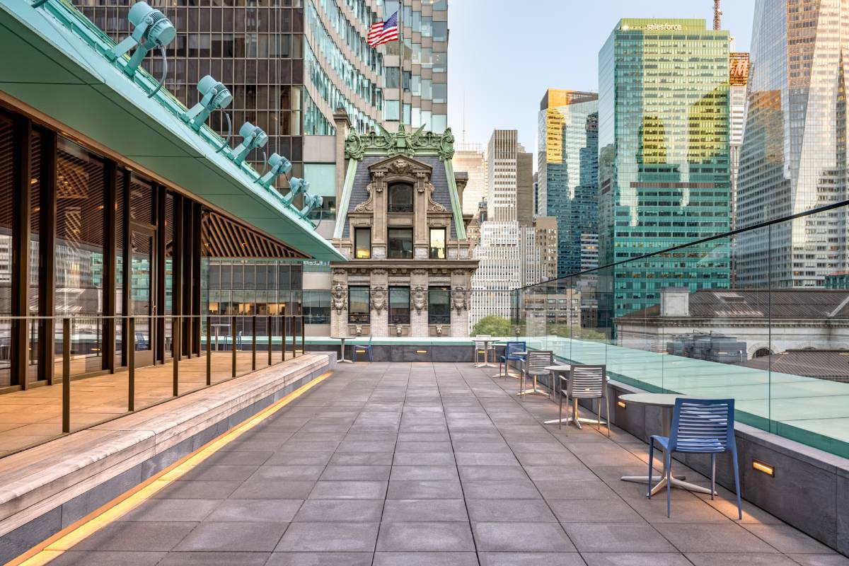 There's A Hidden Rooftop Terrace Atop This NYPL Building